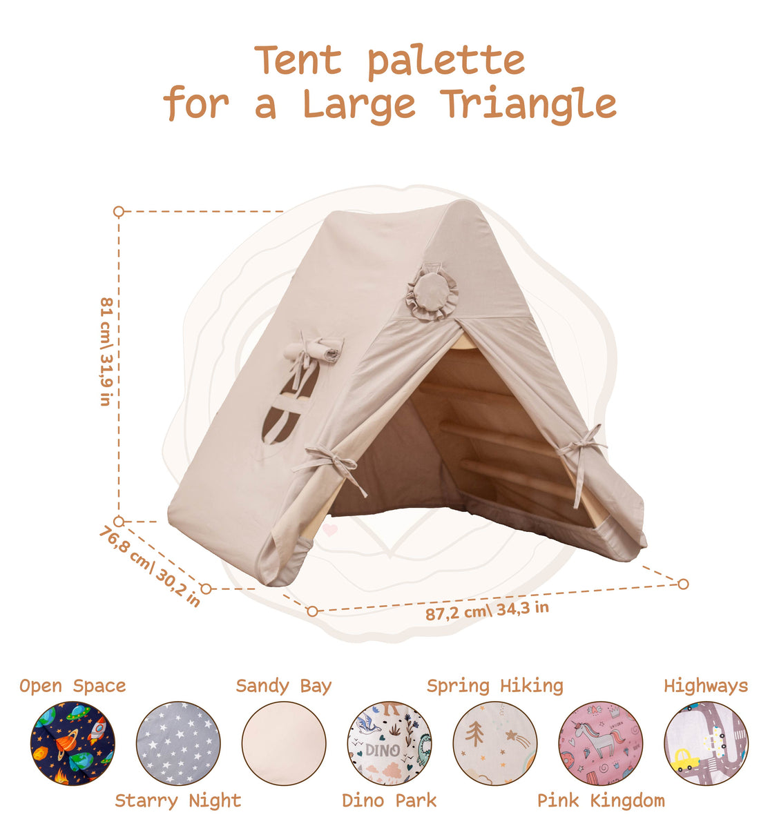Triangle Play Tent - WoodandHearts