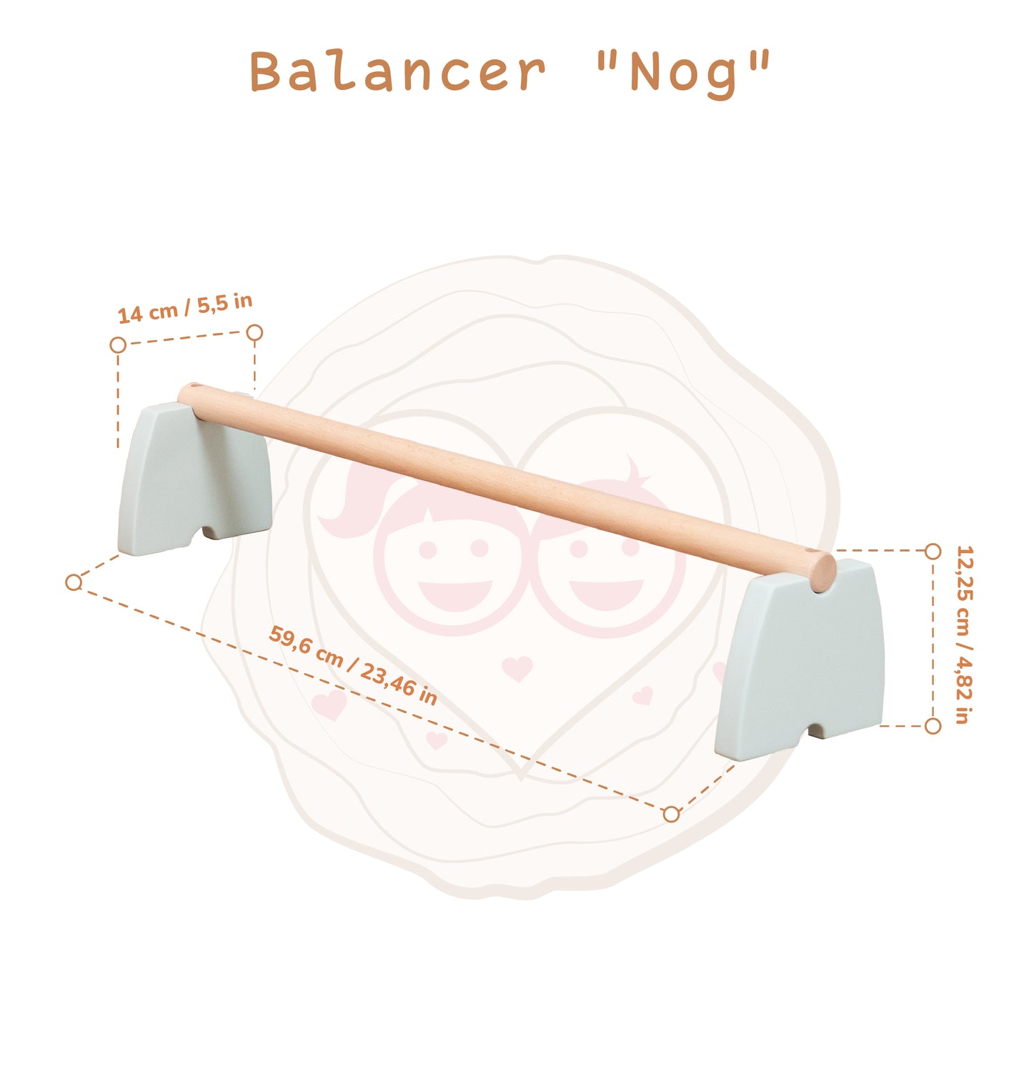 Balance Beam Set - Wooden Balancer - WoodandHearts
