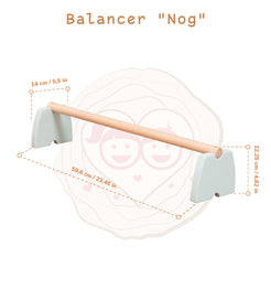 Balance Beam Set - Wooden Balancer - WoodandHearts