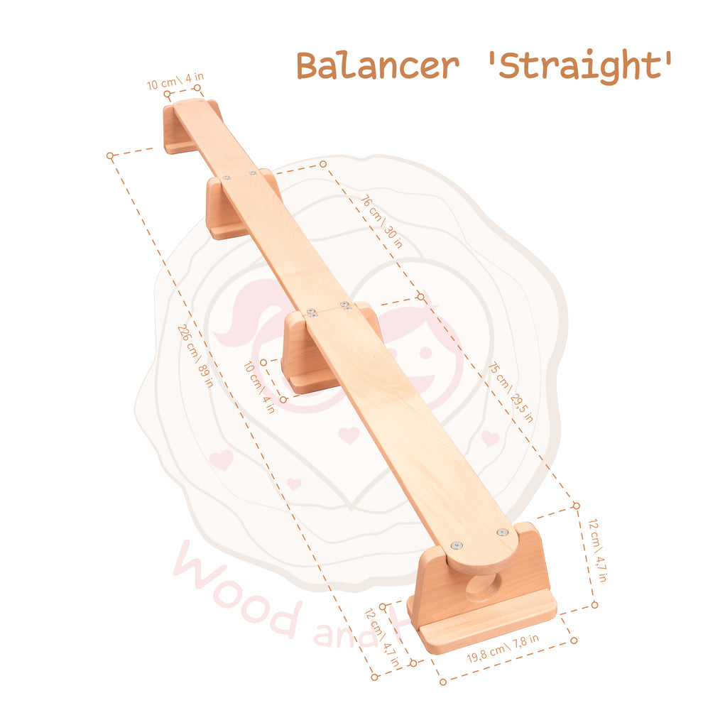 Balance Beam for Kids - WoodandHearts