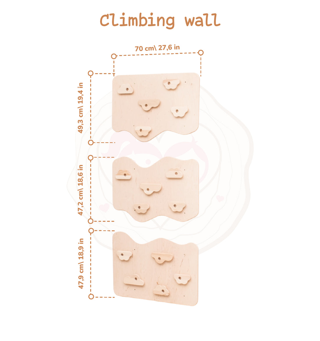Home Climbing Wall - WoodandHearts