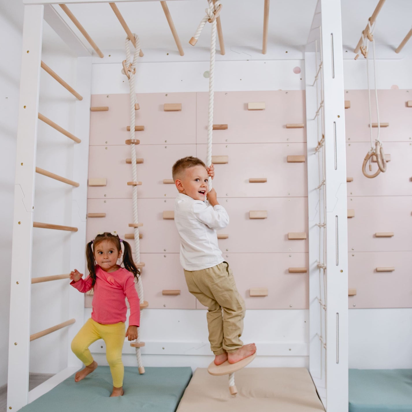 Indoor Monkey Bars: Versatile Climbing Playground - WoodandHearts