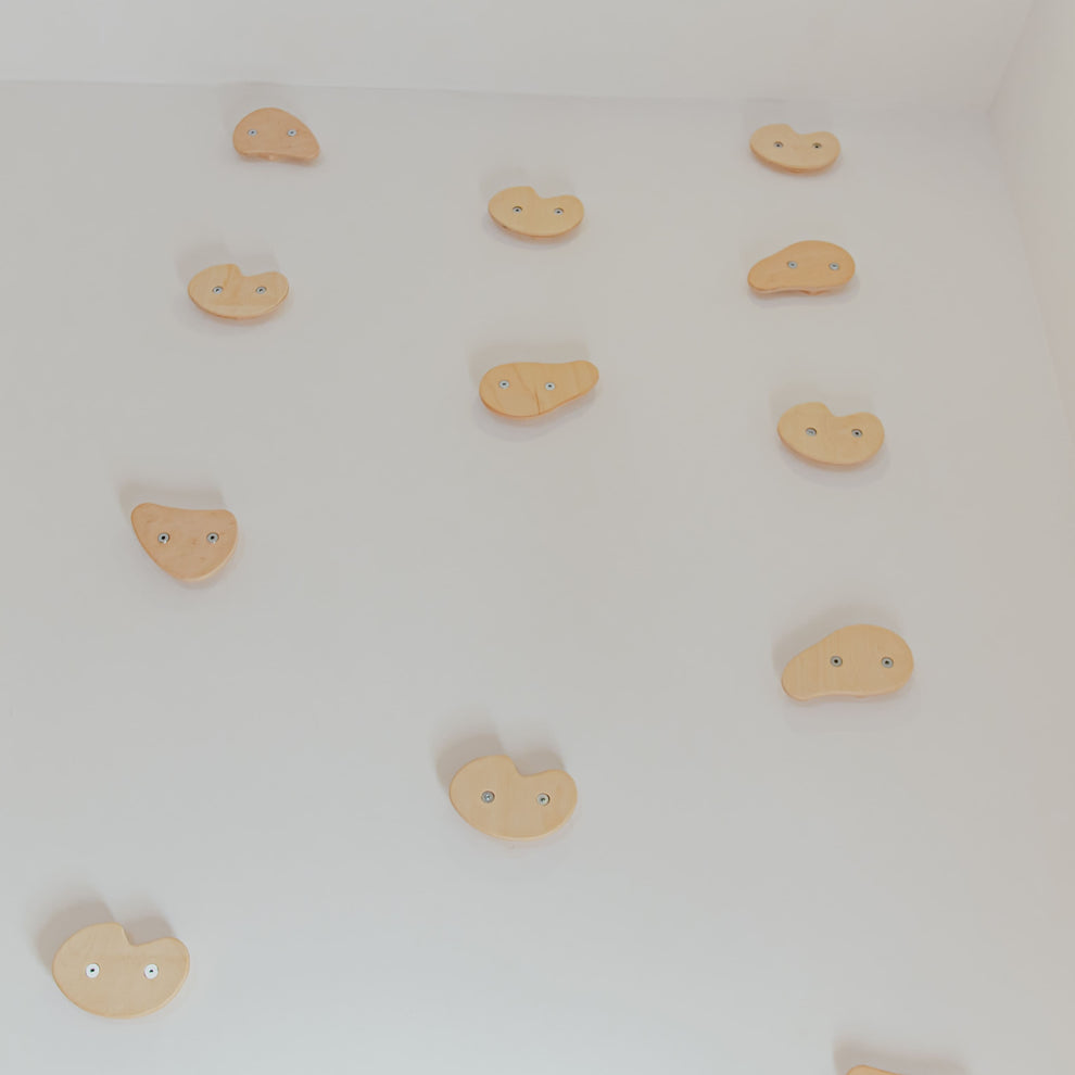 Climbing Holds for Wall Mounting - Fun & Safe Play - WoodandHearts
