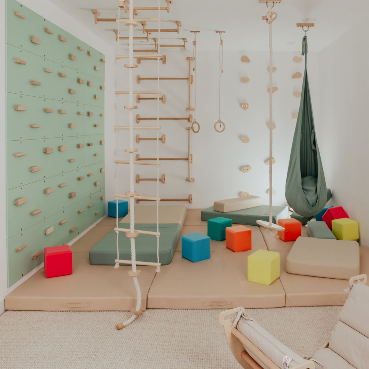Indoor Play Gym – Equipment for a Dream Playroom - WoodandHearts