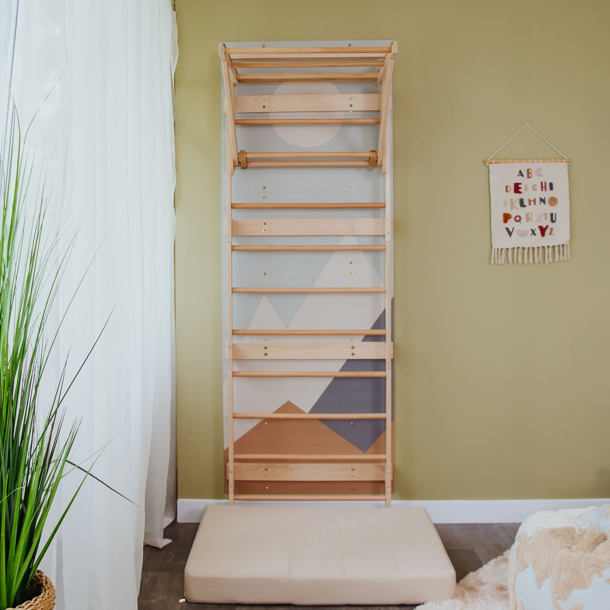 Swedish Ladder Wall Set – Climbing Wall Bundle for Kids – woodandhearts