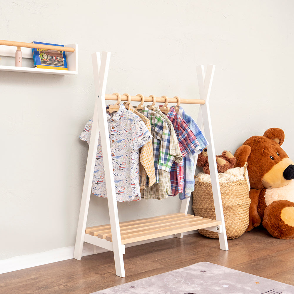 Toddler's Clothes Rack - WoodandHearts