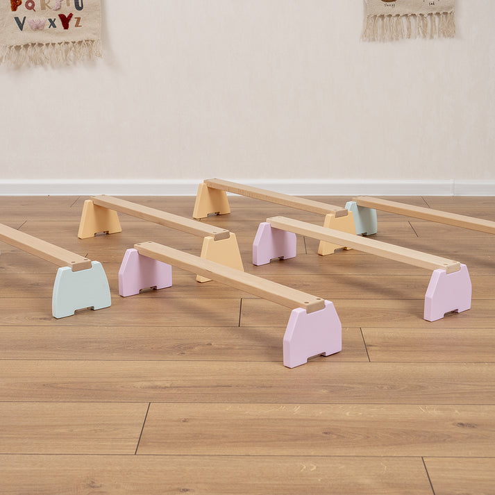Balance Beam Set - Wooden Balancer - WoodandHearts