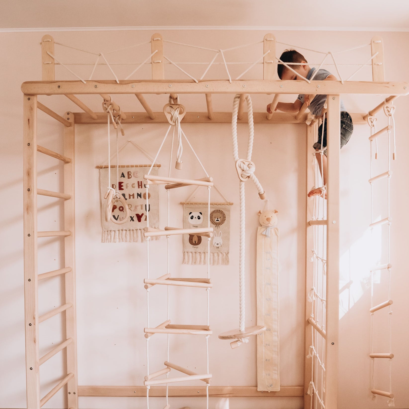 Indoor Monkey Bars - WoodandHearts
