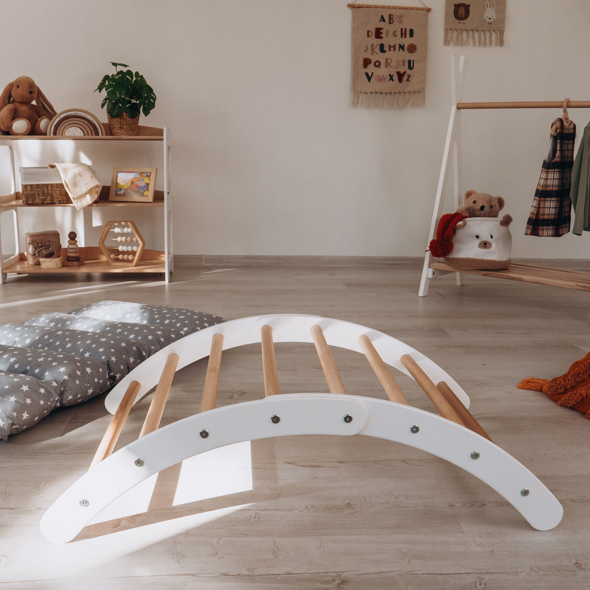 Wooden Baby Rocker - WoodandHearts
