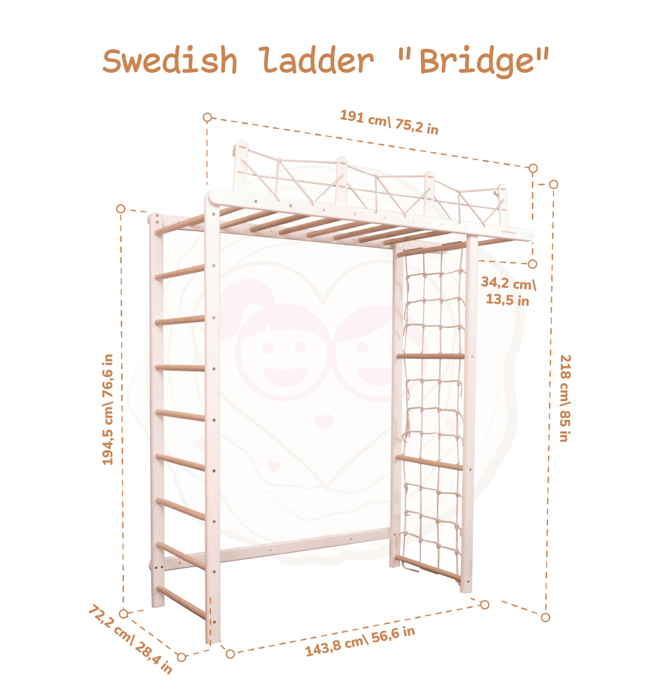 Indoor Monkey Bars - WoodandHearts