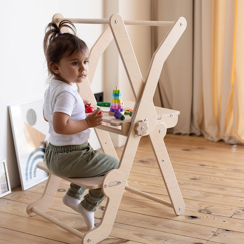Foldable Kitchen Tower - WoodandHearts