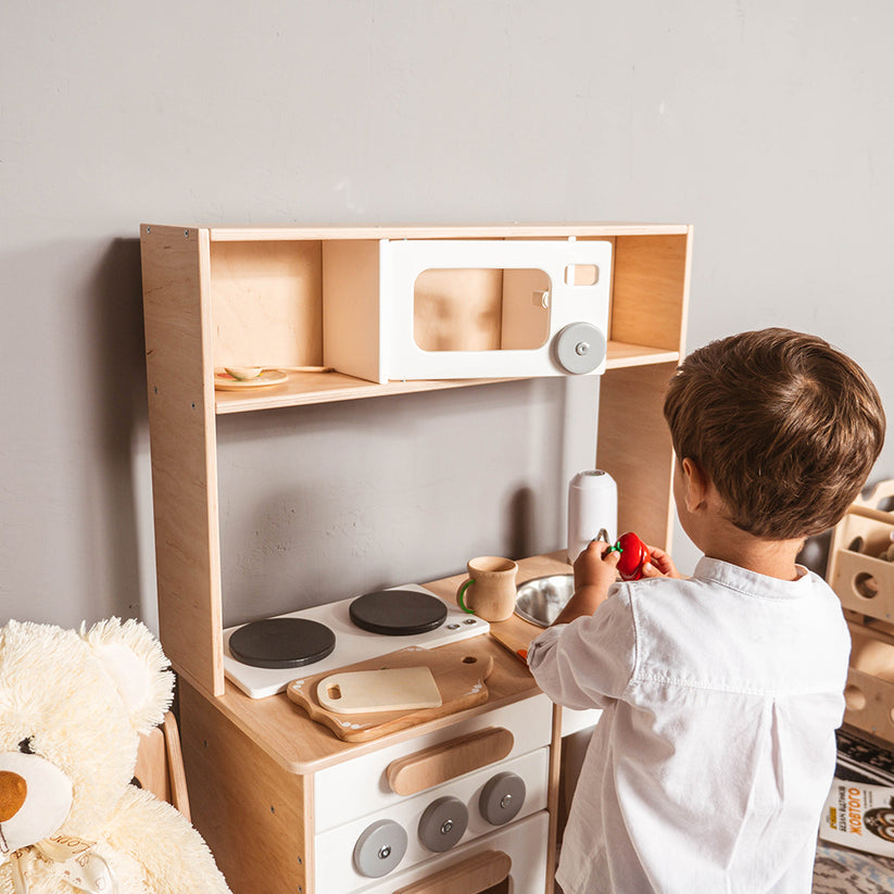 Montessori Play Kitchen - WoodandHearts