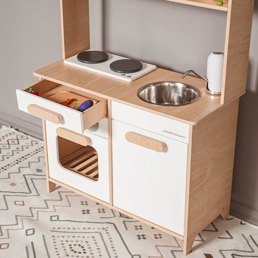 Montessori Play Kitchen - WoodandHearts